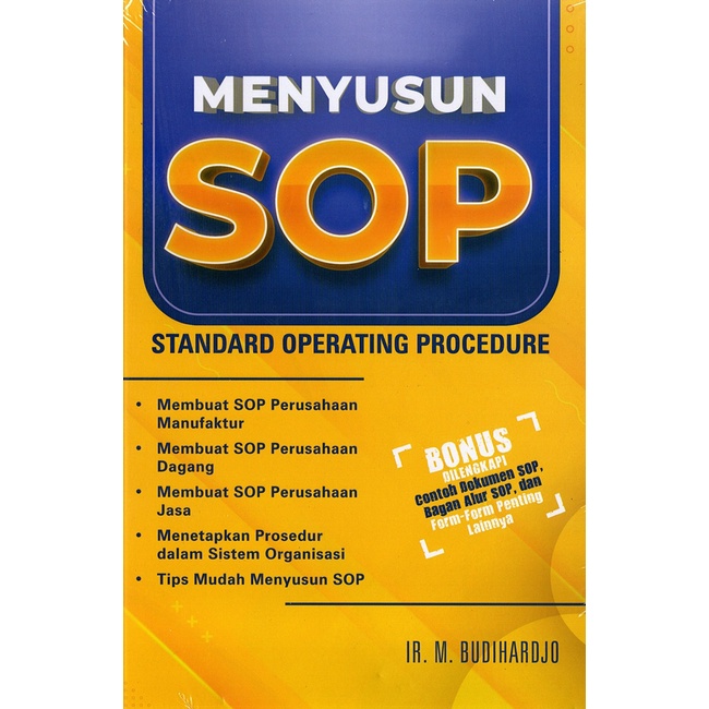 Jual [CoverDepan Surabaya] BUKU MENYUSUN SOP ( Ir. M. Budihardjo ...