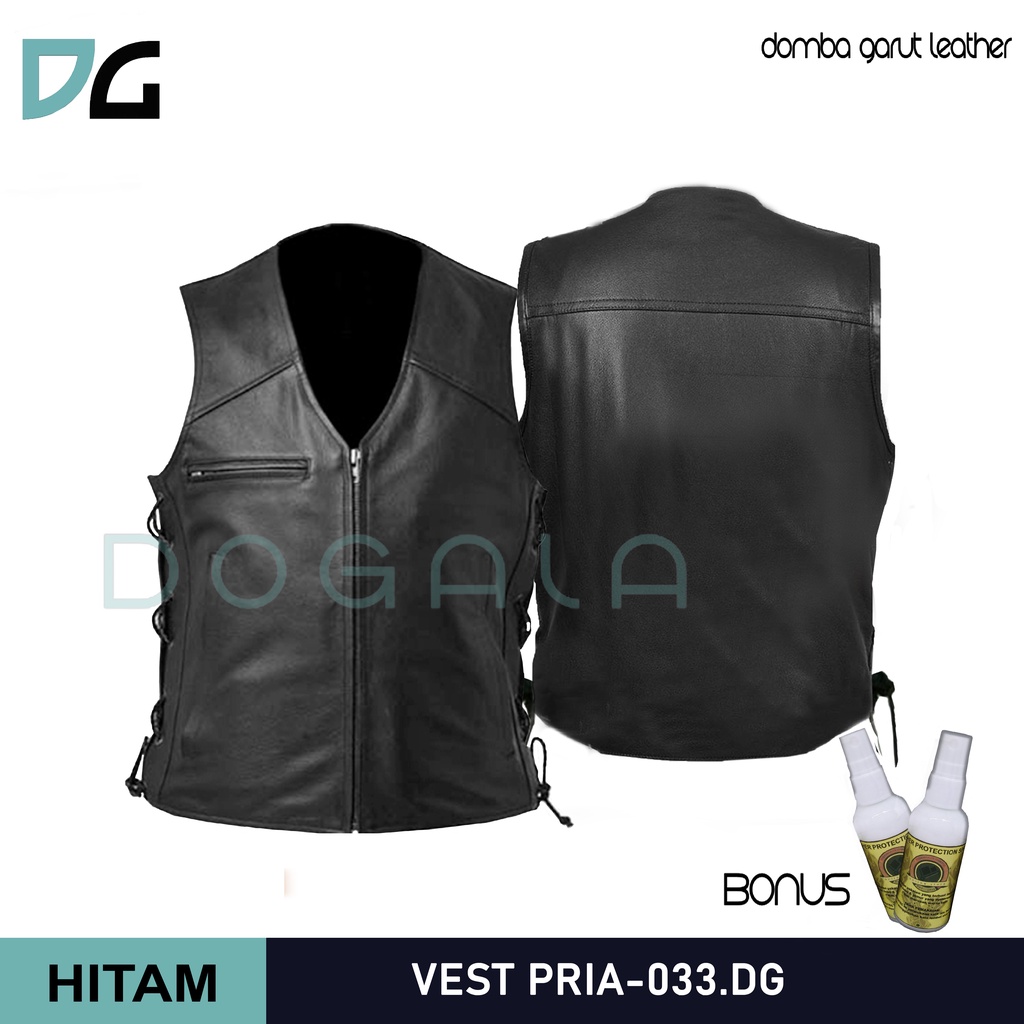 Jual Rompi Pria Kulit Rompi Kulit Sintetis Rompi Bikers 033.DG | Shopee ...