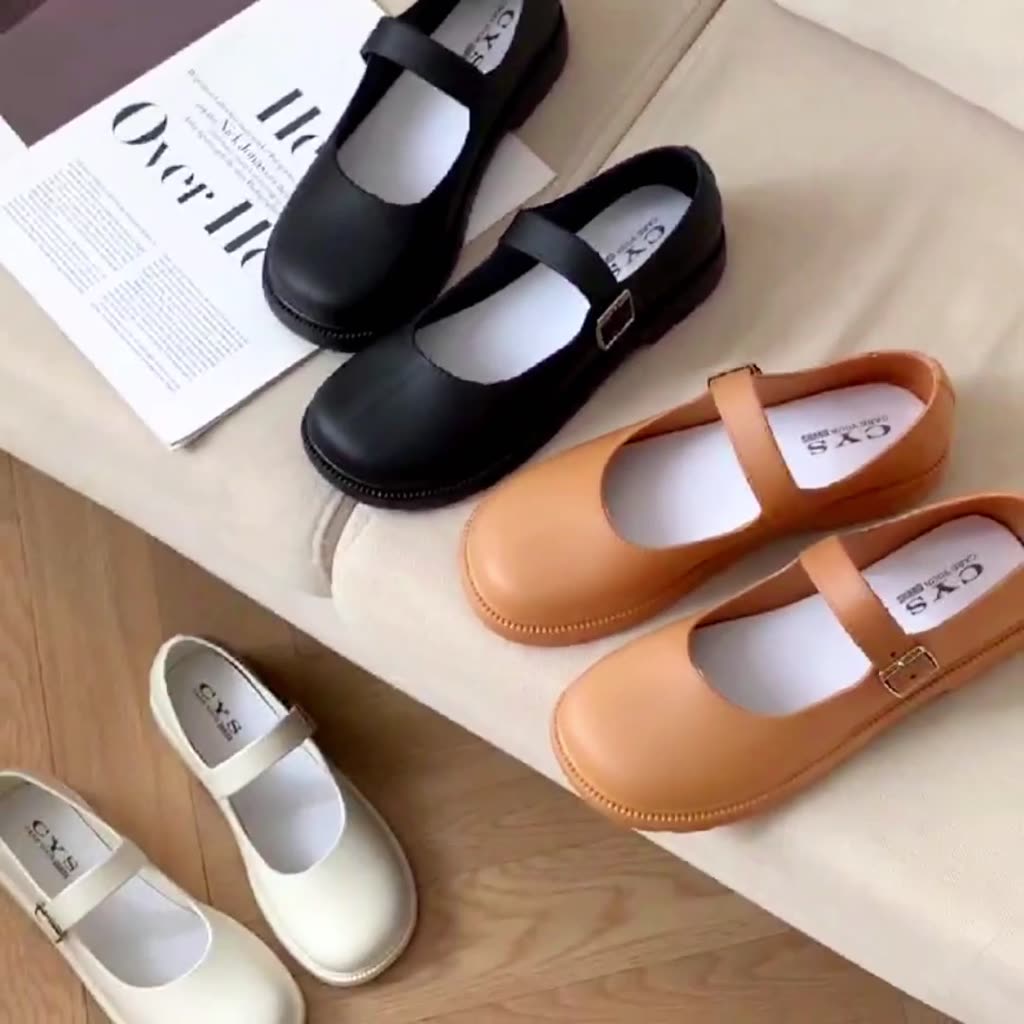 Jual Sepatu Loafers Wanita Korea Sepatu Wedges Pantofel Docmart Cewek ...