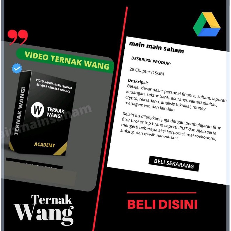 Jual BELAJAR TERNAK UANG SAHAM LENGKAP 28in1 (LINK) | Shopee Indonesia