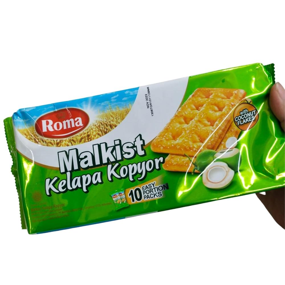 Jual Roma Malkist Kopyor Kemasan 190gr Kue Biskuit Kering Makanan ...