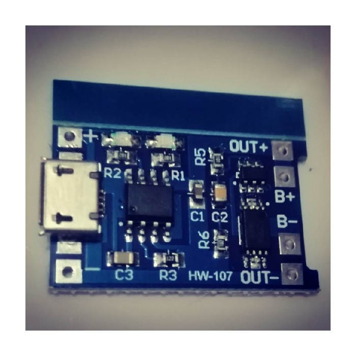 Jual Modul TP4056 Charger Baterai Li- ion PLUS PROTEKSI | Shopee Indonesia