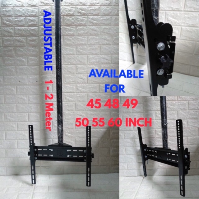 Jual BRACKET / BREKET / BRAKET TV PLAFON GANTUNG 2 meter ready ukuran ...