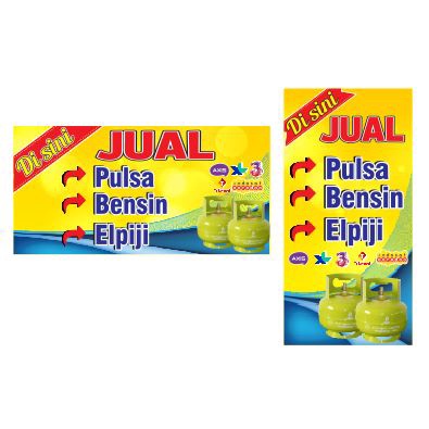 Jual BANNER BENSIN ELPIJI BELI 1 DAPAT 2 SPANDUK | Shopee Indonesia