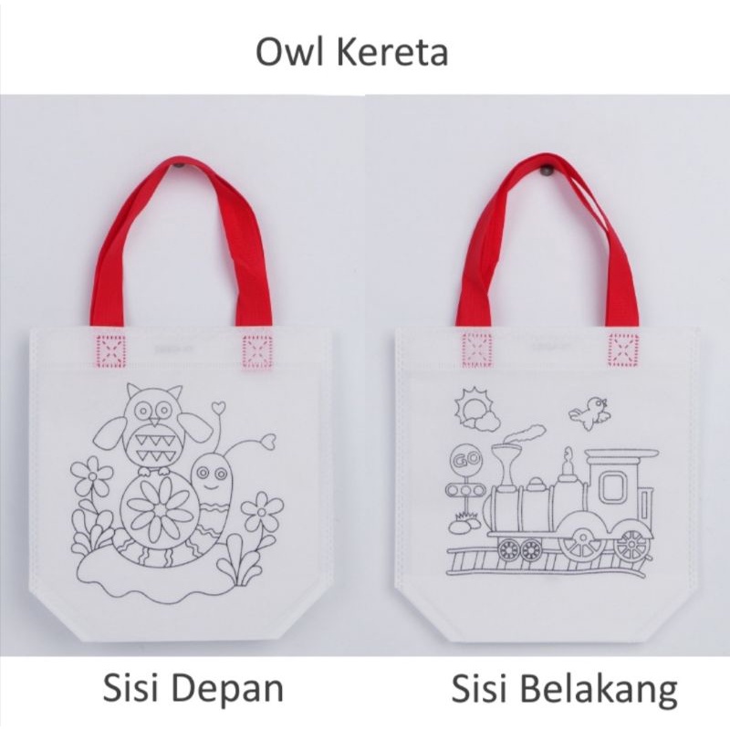 Jual goodiebag tas sponbound lukis anak tas lukis tas mewarnai drawing ...