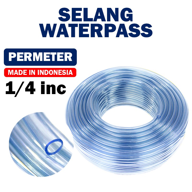 Jual SELANG GEMUK Selang Air 1/4 Inch Permeter Selang Air Waterpass Selang Timbang Selang Tukang ...