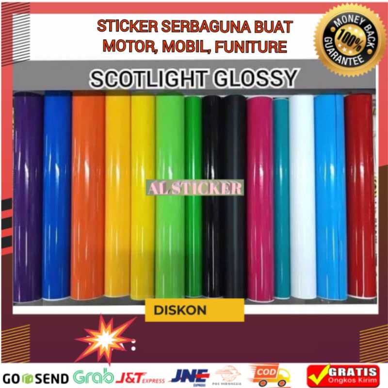Jual Scotlet Motor Skotlet Profix Warna Glossy L 45 cm/ Wall Sticker ...