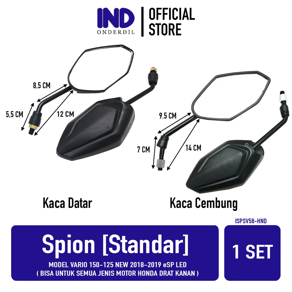 Jual IND OnderdilSpion-Sepion-Kaca-Mirror-Cermin Standart-Standar ...