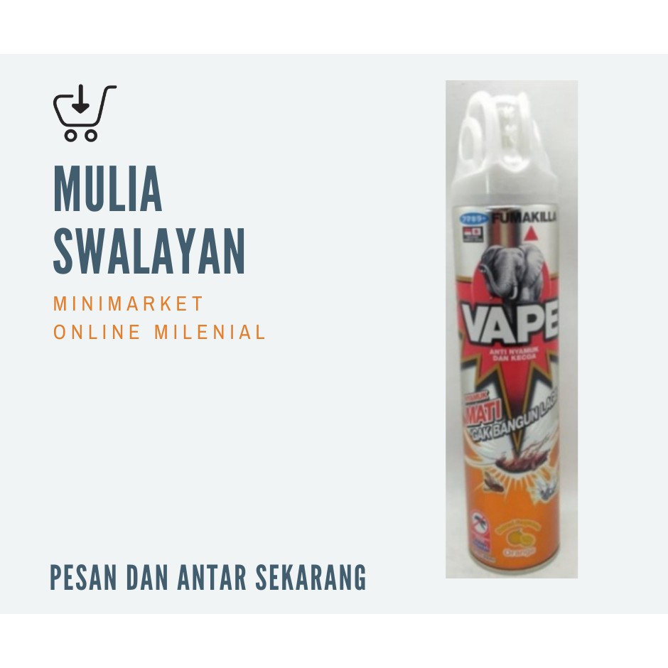 Jual OBAT NYAMUK SEMPROT VAPE AEROSOL 600ML AROMA ULTRA ORANGE | Shopee ...