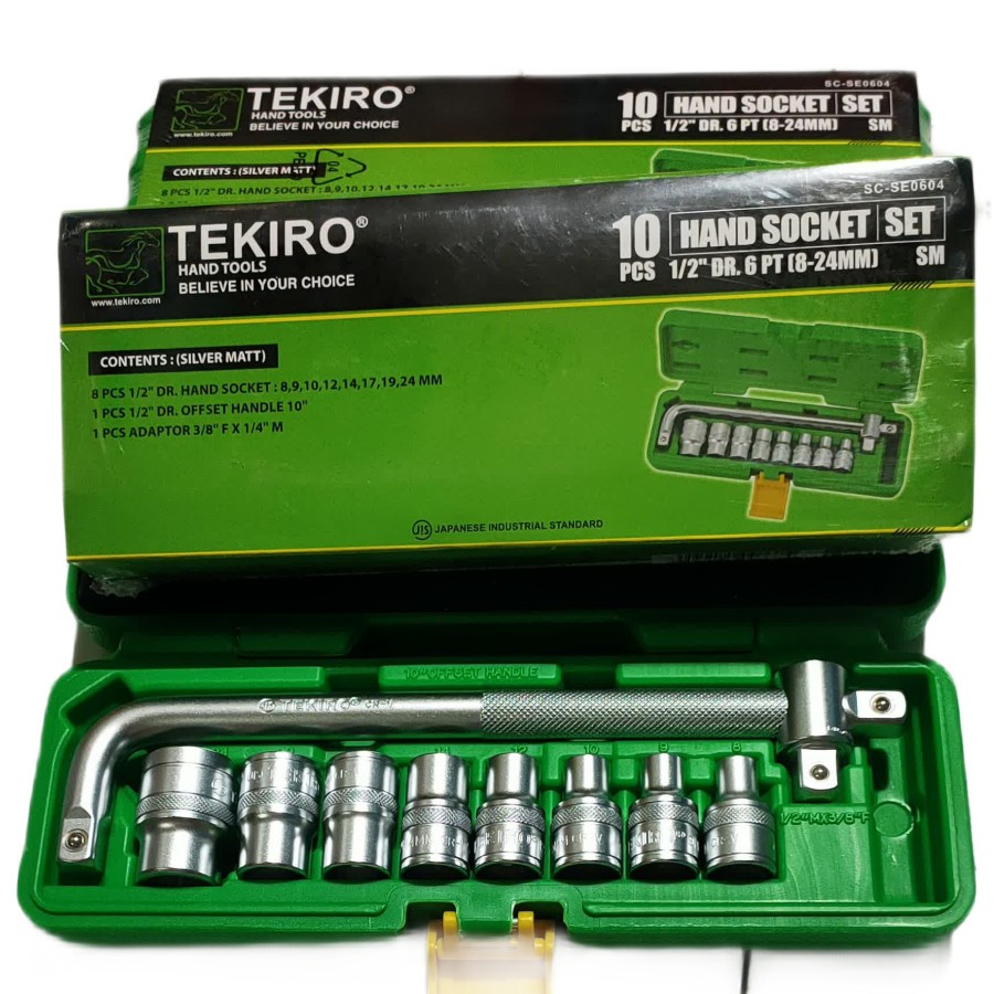 Jual TEKIRO Kunci Sok Sock Set 10 Pcs DR1/2" - Kunci Sok Tekiro - Kunci Sok Tekiro Original ...