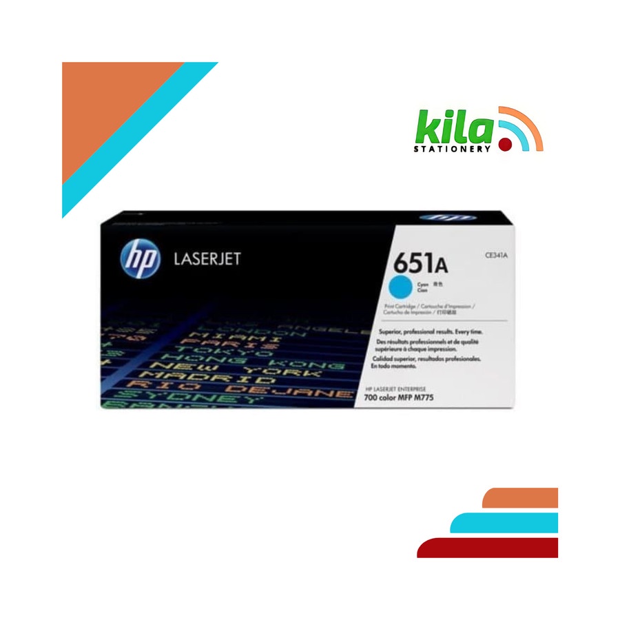 Jual Toner HP LaserJet 651 A ( CE341A ) Cyan = Enterprise 700 color ...