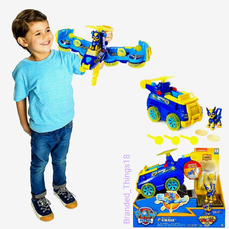 Jual Paw Patrol Chase Flip Fly Action Figure Vehicle Car Airplane Air ...