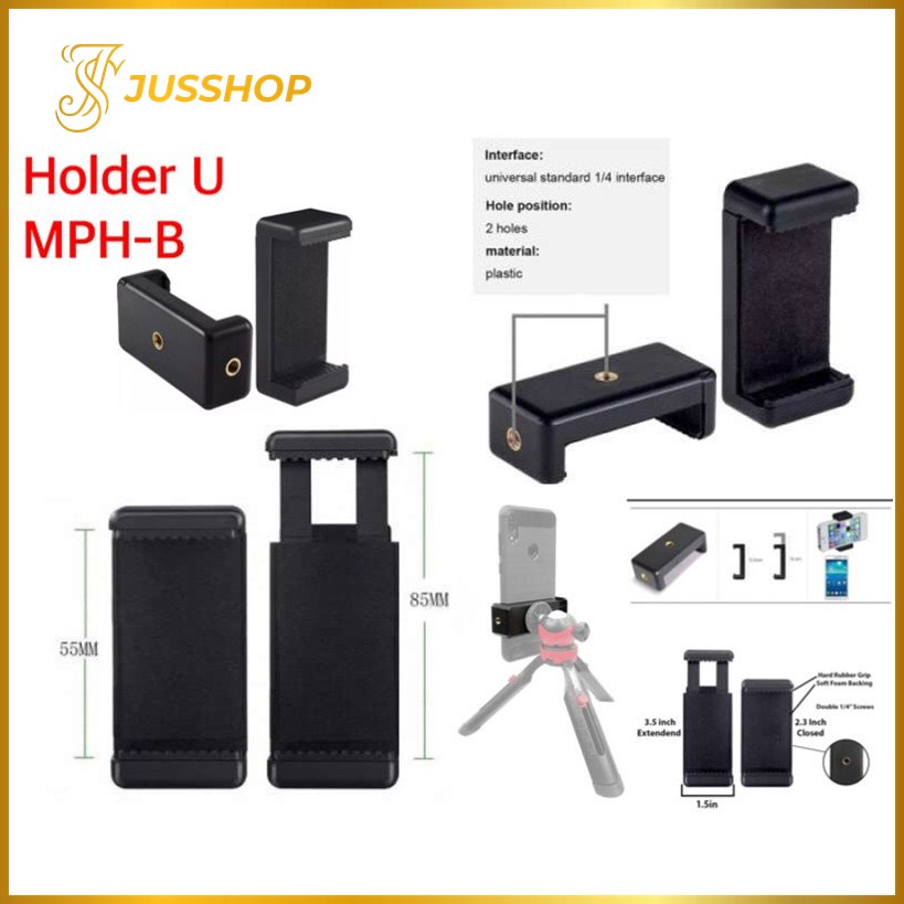 Jual Phone Holder Hp Universal MPH-B Holder U For Smartphone | Shopee ...
