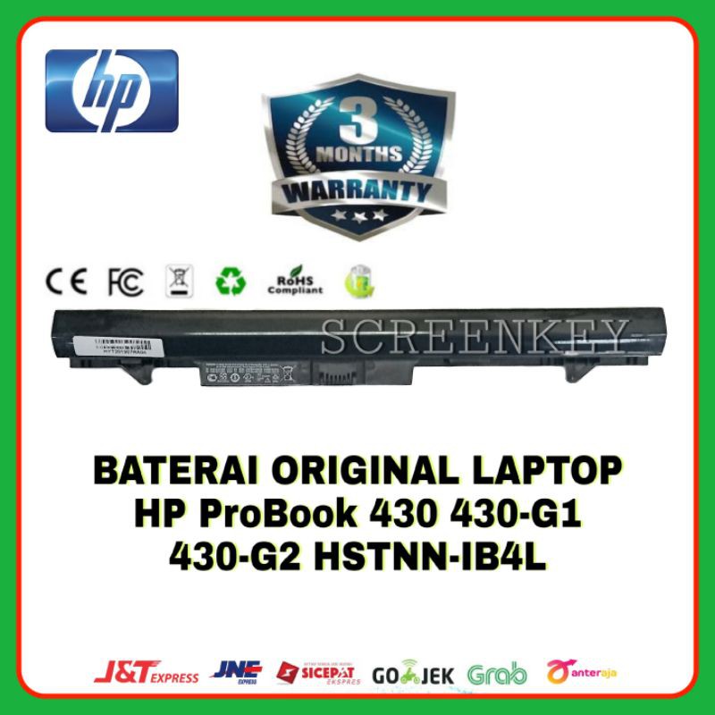 Jual Baterai Batre Laptop HP ProBook RA04 430 430-G1 430-G2 HSTNN-IB4L Original | Shopee Indonesia