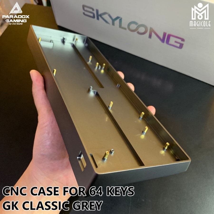 Jual Paradox Gaming GK64X CNC Case Bottom GK CLASSIC GREY Gaming Keyboard | Shopee Indonesia