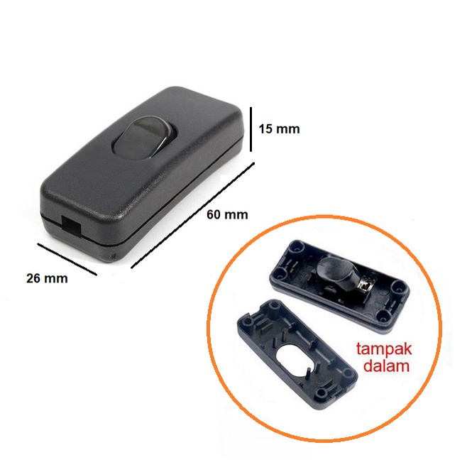 Jual Saklar Lampu LED 1 Switch ON OFF Sakelar Kabel Lampu Meja | Shopee ...