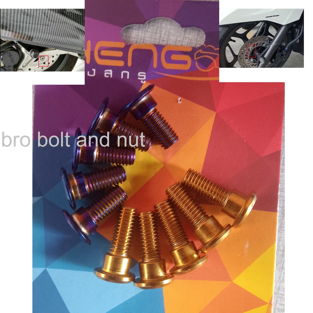 Jual Baut Probolt Stenliss Disc Depan Belakang Honda Pcx 160 Set Original Heng Thailand | Shopee ...