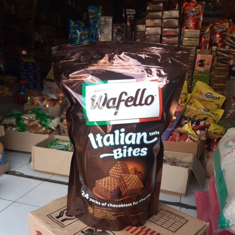 Jual Biskuit Wafer Roma Wafello Italian Bites Chocolate 234 g | Shopee ...