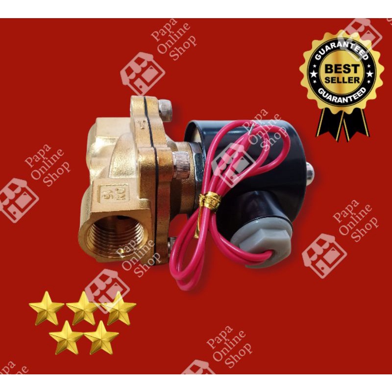 Jual Solenoid Valve Konversi Gas 1/2 INCH Kran Water Selenoid Gas Dryer ...