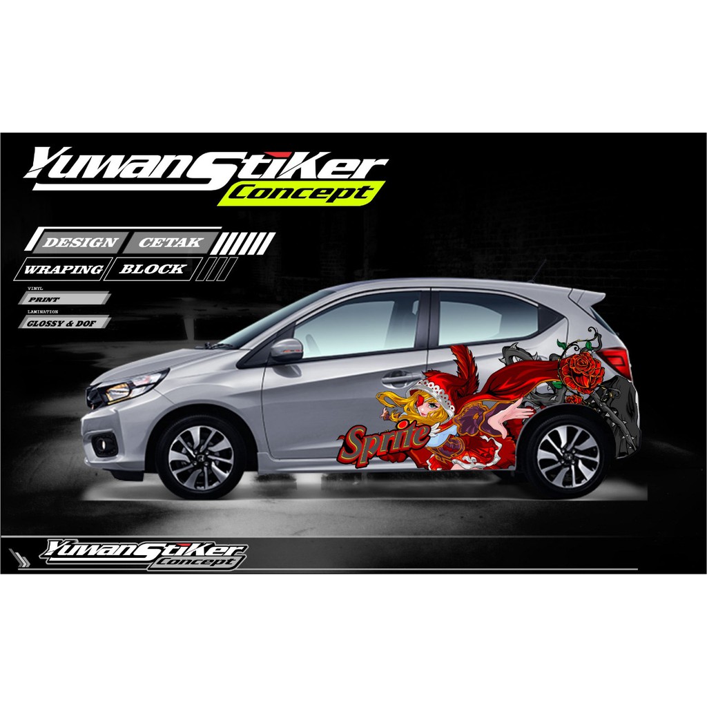 Jual STIKER DECAL MOBIL CUSTOM SPRITE WOMEN | Shopee Indonesia