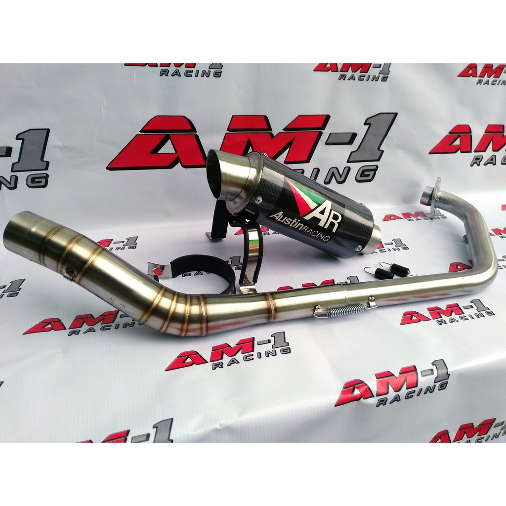 Jual Kenalpot Knalpot Racing AR Austin Carbon All New YZF R15 VVA R15M ...