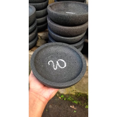 Jual Cobek/Cowek/Coet Asli Batu Gunung Merapi Ukuran 20cm | Shopee ...