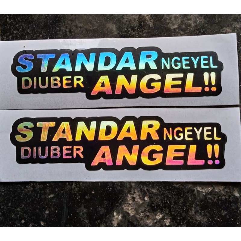 Jual Stiker cutting murah STANDART NGEYEL DI UBER ANGEL!! | Shopee ...