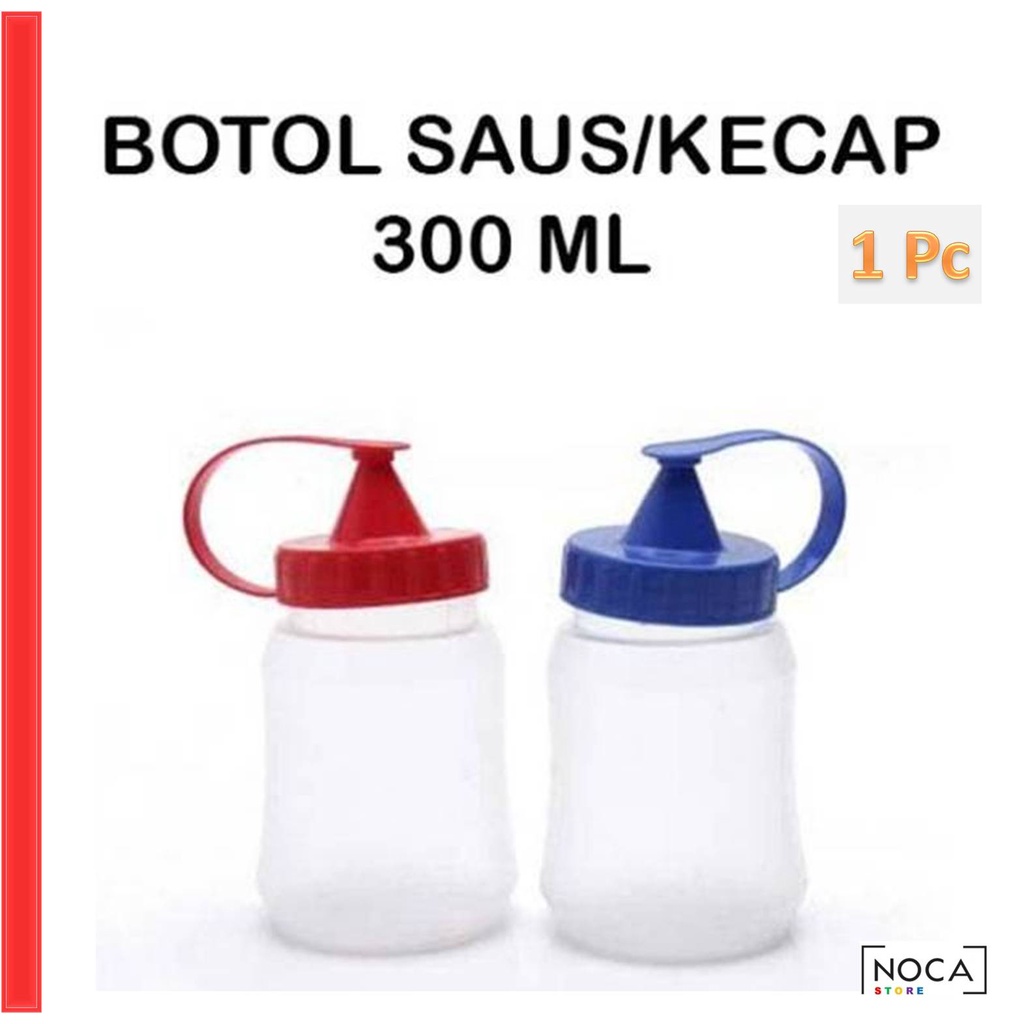 Jual Botol Kecap Saos Plastik Bening Dengan TUTUP - Mini Sauce Bottle KECIL 300 ML | Shopee ...