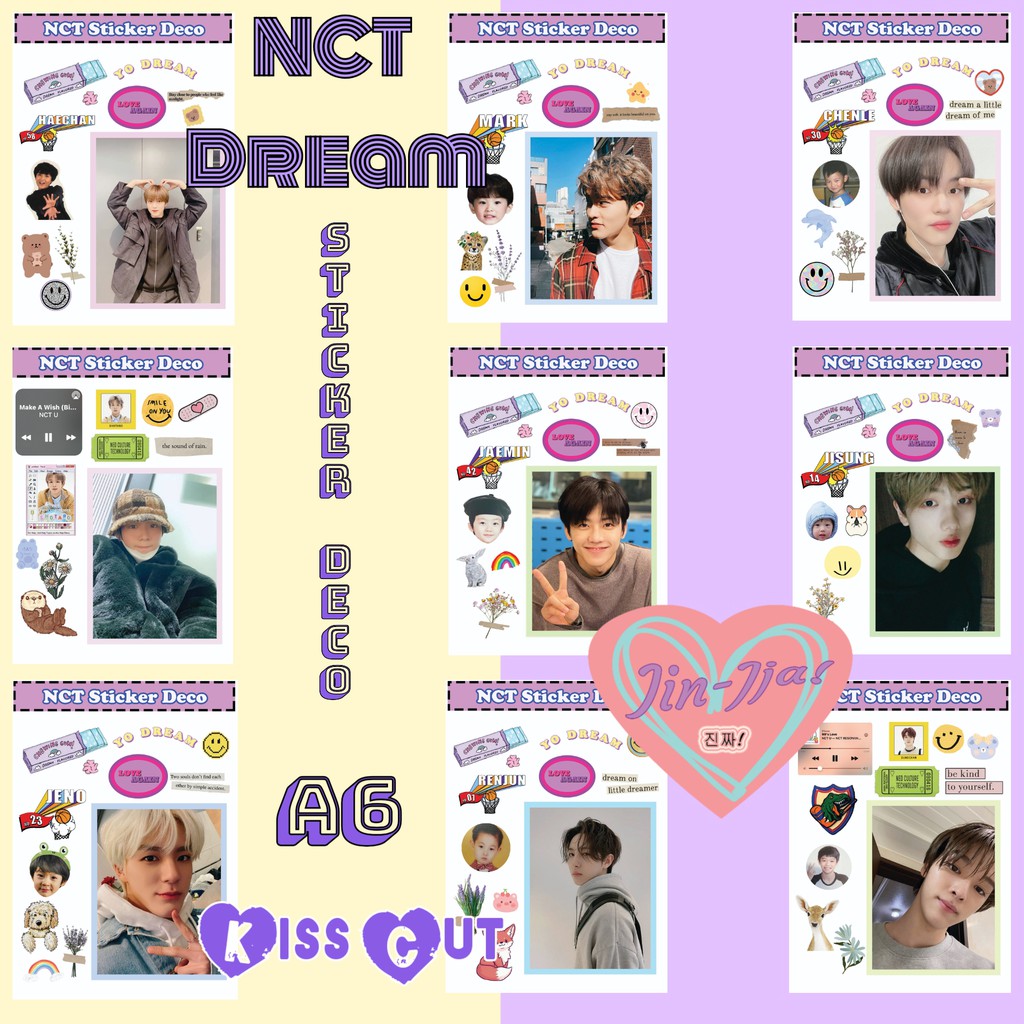 Jual NCT Dream + SUNGTARO Sticker Deco A6 (Kisscut) | Shopee Indonesia