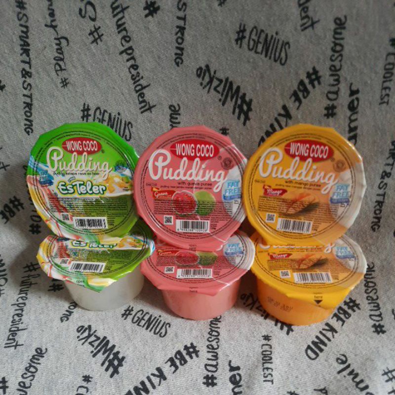 Jual Wong Coco puding kemasan cup varian rasa random | Shopee Indonesia