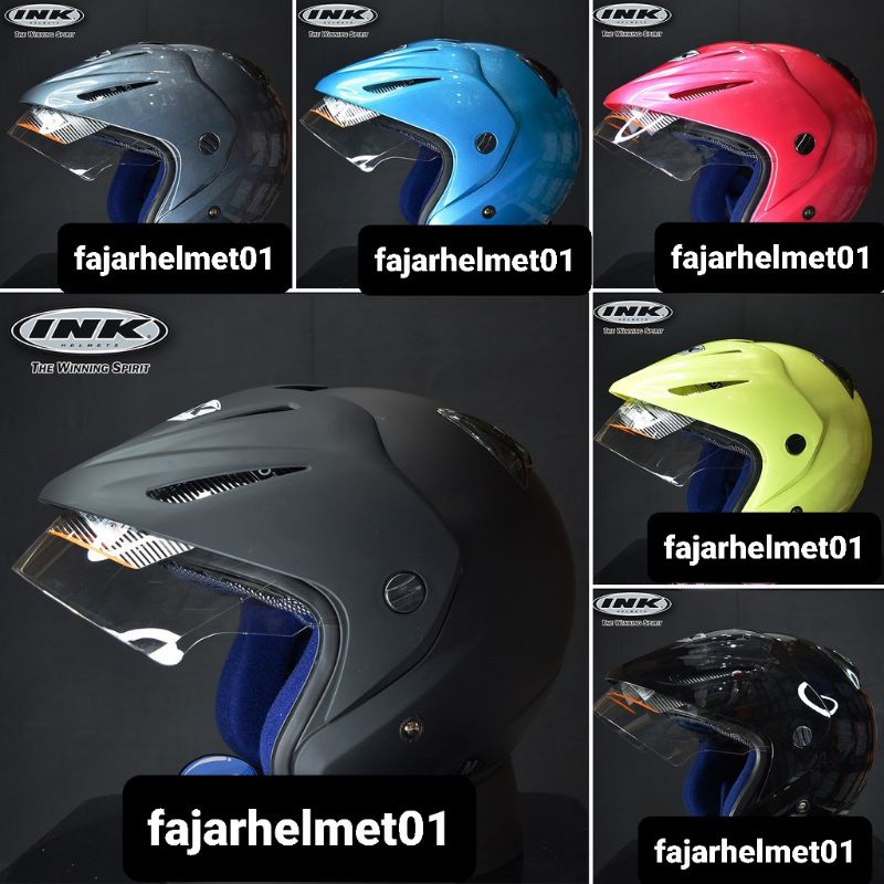 Jual Helm Half Face INK CX 22 Sport B Solid Original | Shopee Indonesia