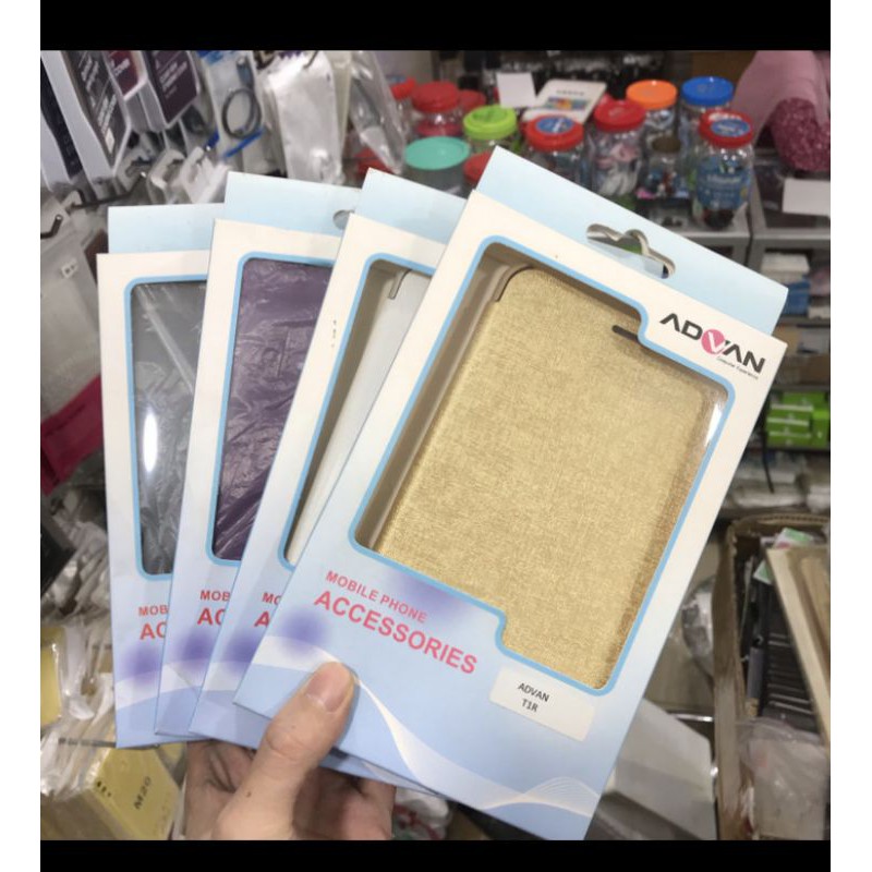 Jual FLIP COVER FLIP CASE BOOK COVER FOR ADVAN T1R | Shopee Indonesia