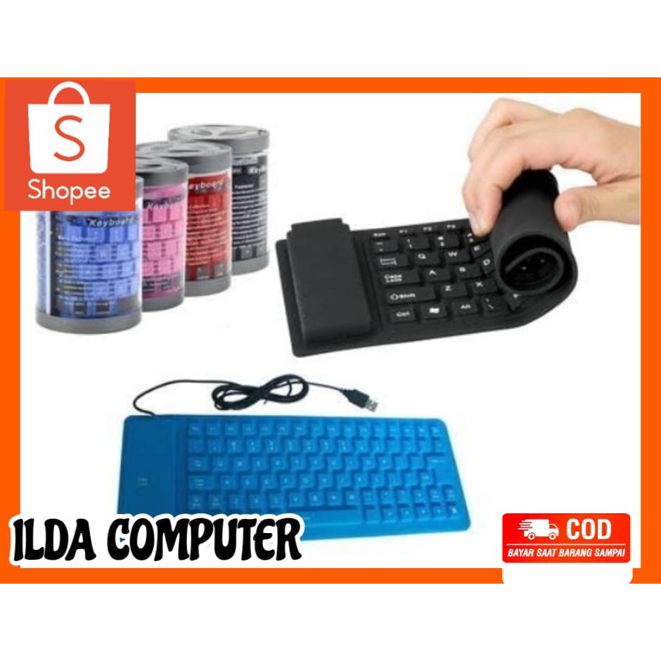 Jual Keyboard Flexible Usb Keyboard External Flexibel Keyboard Karet ...