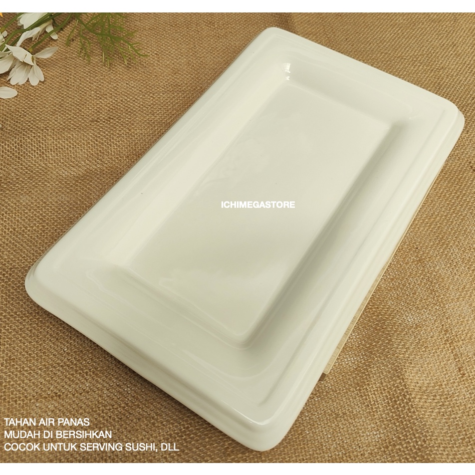 Jual Sushi Serving Plate Fine Porcelain Piring saji Keramik Besar Korea ...