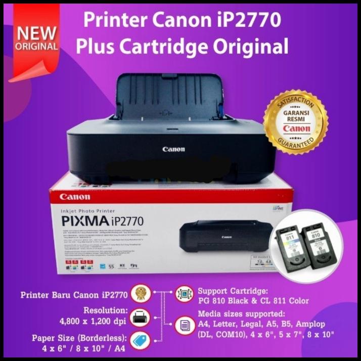 Jual Printer Canon Pixma Ip 2770 Ip2770 + Cartridge Canon Original ...