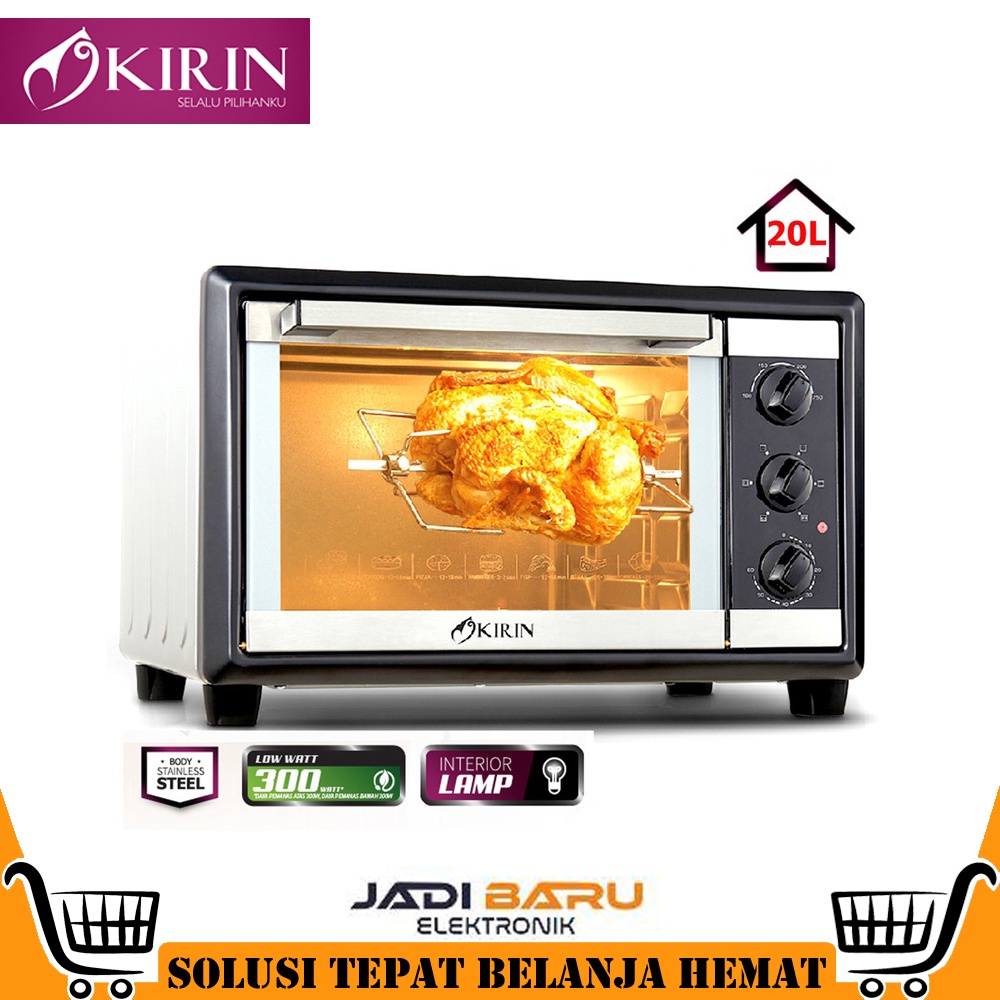 Jual (READY COD) Kirin Oven Toaster 20 Liter - KBO 200RA / KBO200 RA / KBO-200 RA Oven Listrik ...