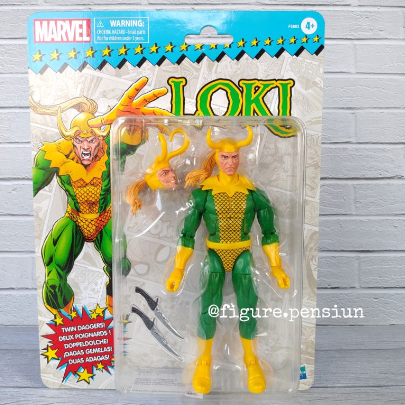Jual MARVEL LEGENDS SERIES LOKI VINTAGE RETRO TWIN DAGGERS ACTION ...