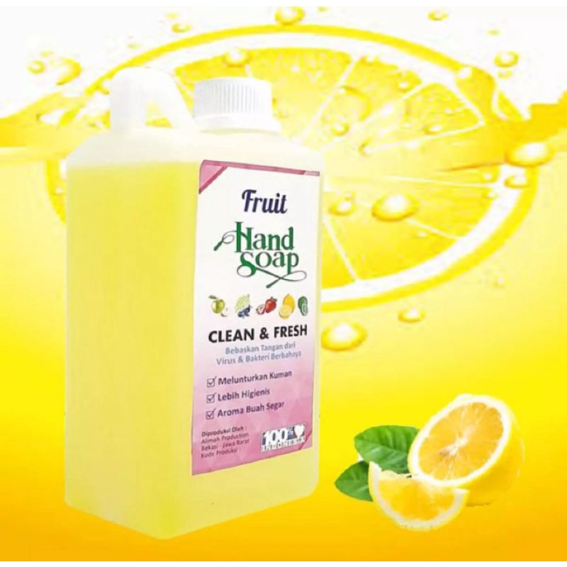 Jual HAND SOAP LEMON PREMIUM ISI 1 LITER | Shopee Indonesia