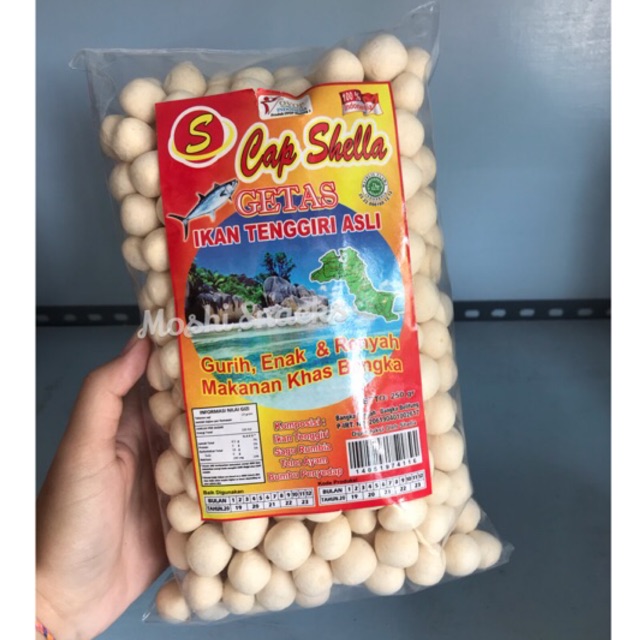 Jual Getes Super Ikan Tenggiri Cap Shella 250gr Asli Bangka / Getas ...