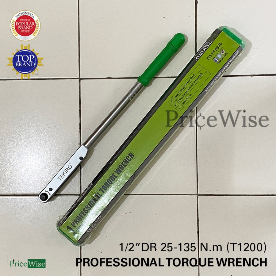Jual Professional Torque Wrench 25-135 Nm T1200 Tekiro / Kunci Torsi T ...