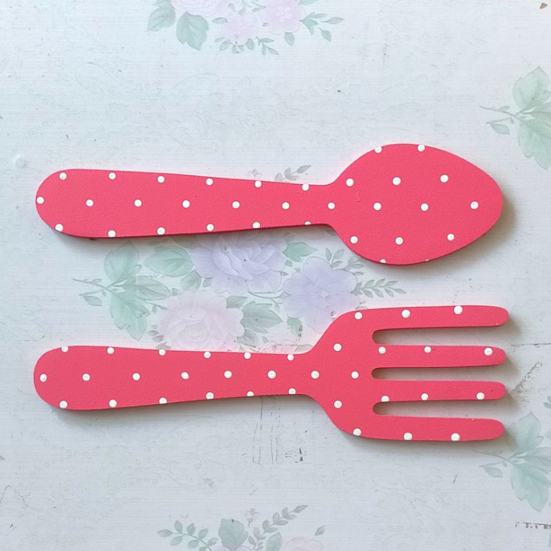 Jual Hiasan dinding Sendok Garbu jumbo ukuran panjang 30cm | Shopee ...