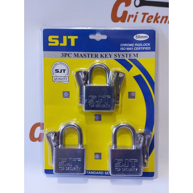 Jual 3 PC MASTER KEY SYSTEM 50 MM / GEMBOK MASTER KEY SJT ISI 3 PCS X ...