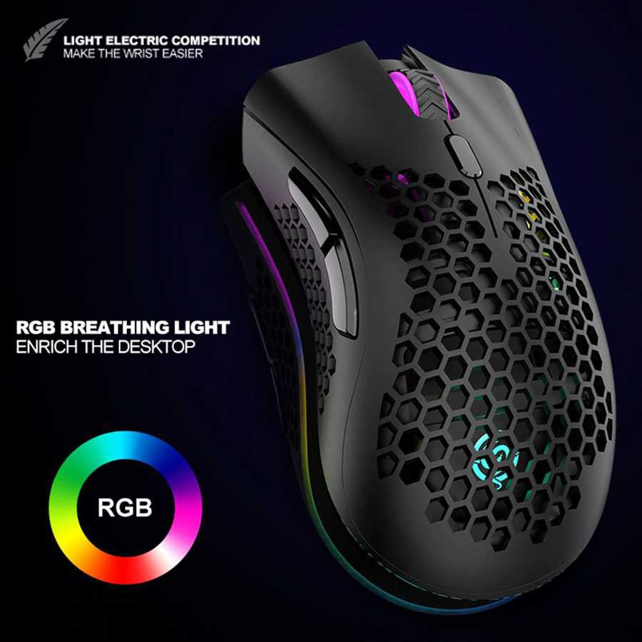 Jual Mouse Gaming Wireless RGB Honeycomb | Shopee Indonesia