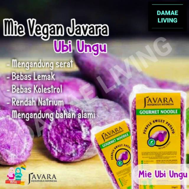 Jual MIE VEGAN UBI UNGU - JAVARA 200gr | Shopee Indonesia