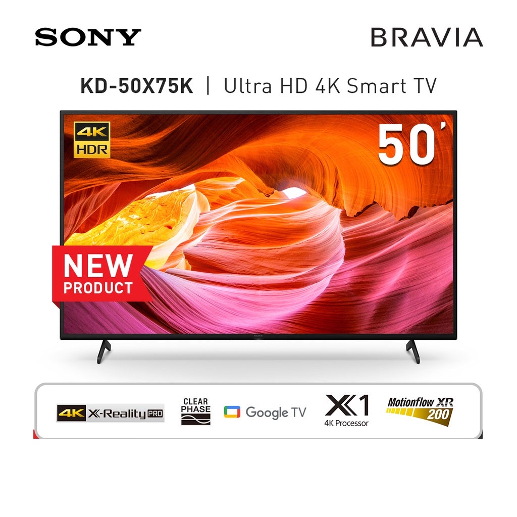 Jual SONY BRAVIA LED TV 50inch KD-50X75K SMART TV | Shopee Indonesia