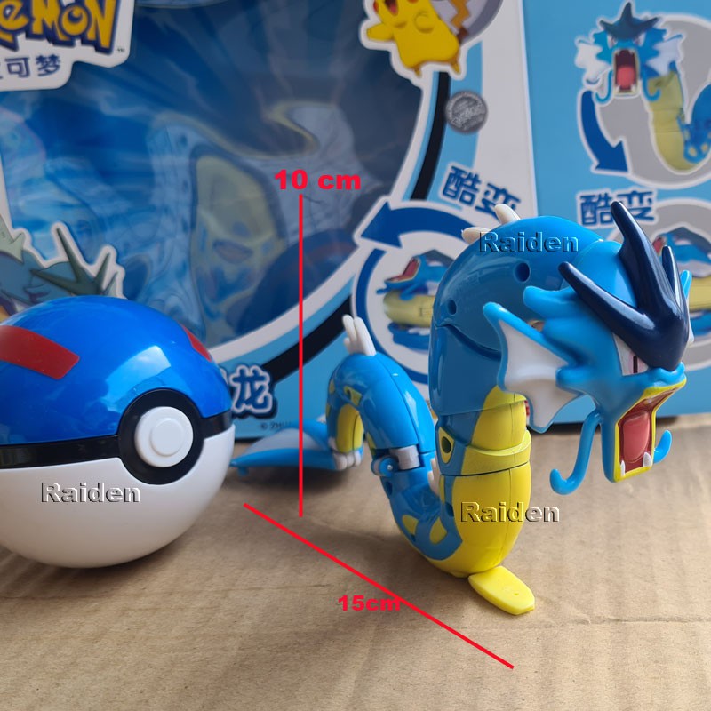 Jual Mainan Pokemon Gyarados water blue dragon naga biru lipat bola ...