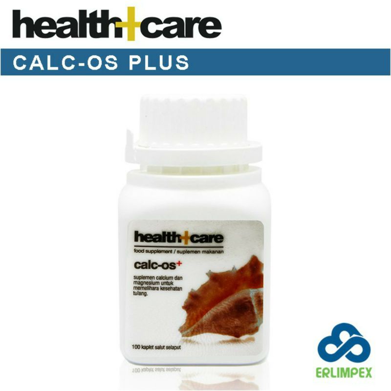 Jual Calc-Os plus Health+Care isi 100 ORI Suplemen Calcium Magnesium ...