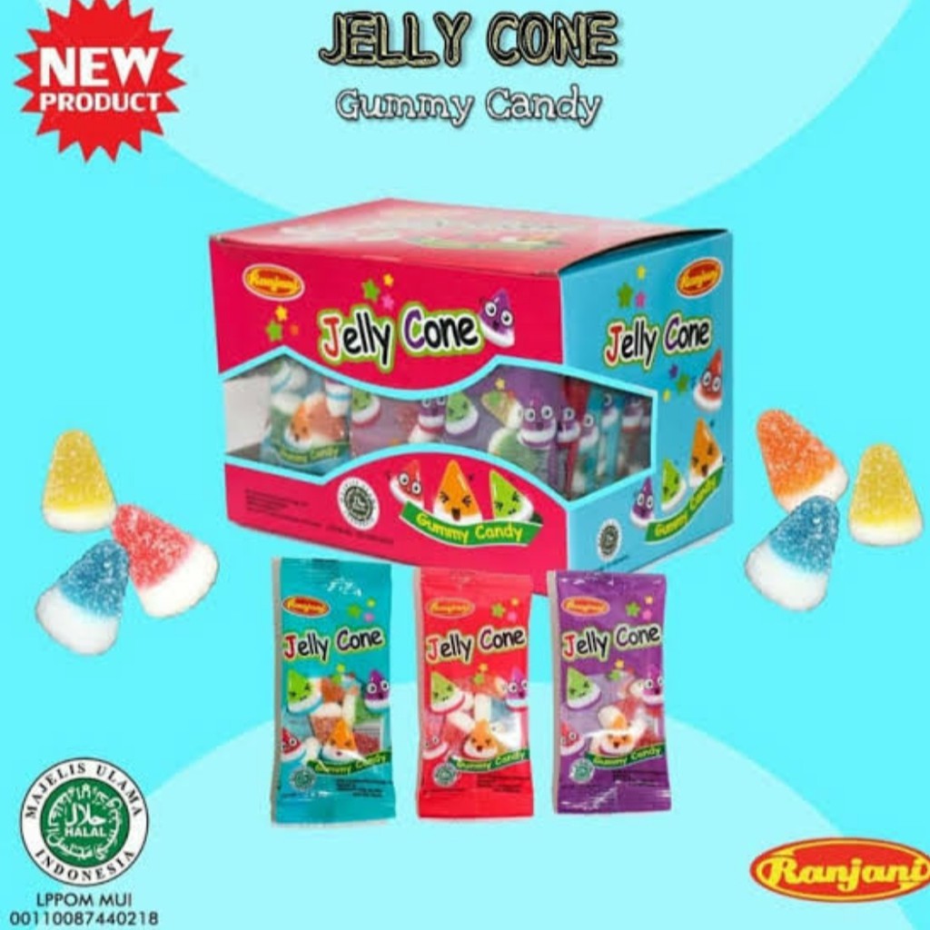 Jual Jelly Cone Gummy Candy 1 Box isi 30pcs | Shopee Indonesia
