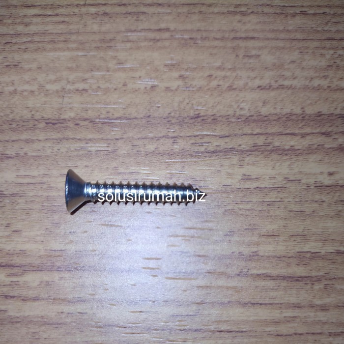 Jual SEKRUP 1 X 8 + SS 304 STAINLESS KEPALA GEPENG SKRUP STAINLES 1BIJI ...