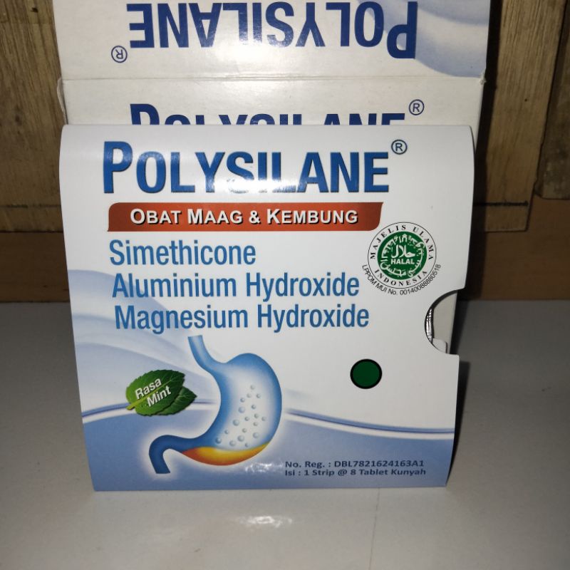 Jual Polysilane tablet Obat Maag & Kembung(1strip) | Shopee Indonesia